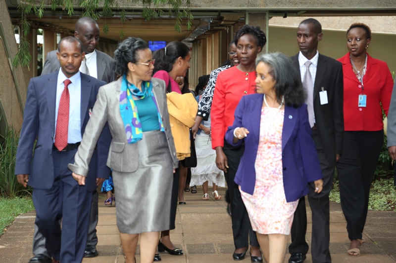 H.E. Roman Tesfaye, First Lady of Ethiopia Visit | United Nations ...